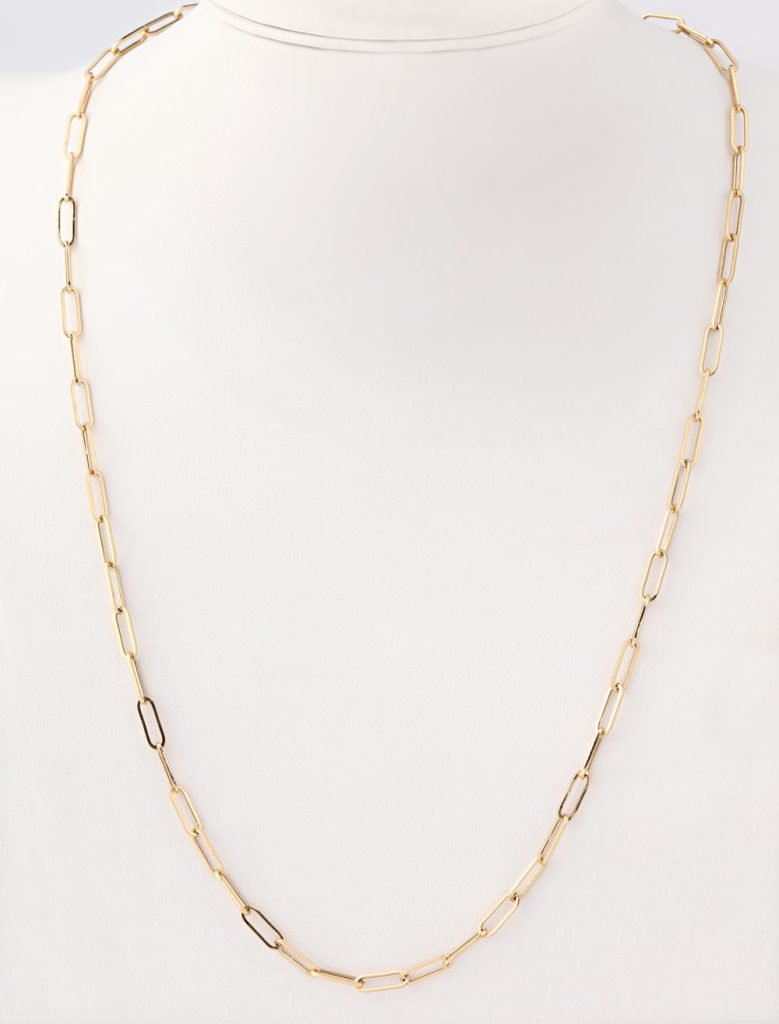 Thin paperclip Chain 50cm - Hadia Abi Saab